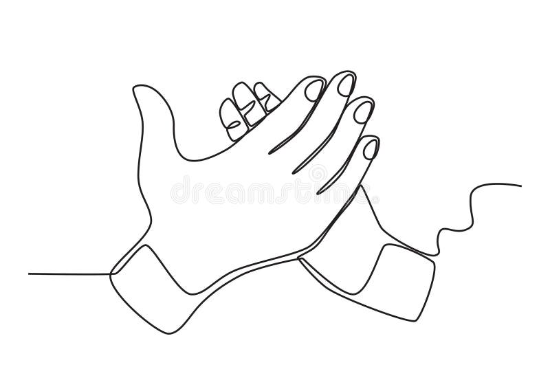 Bottom view clapping hands stock vector. Illustration of group - 301125335
