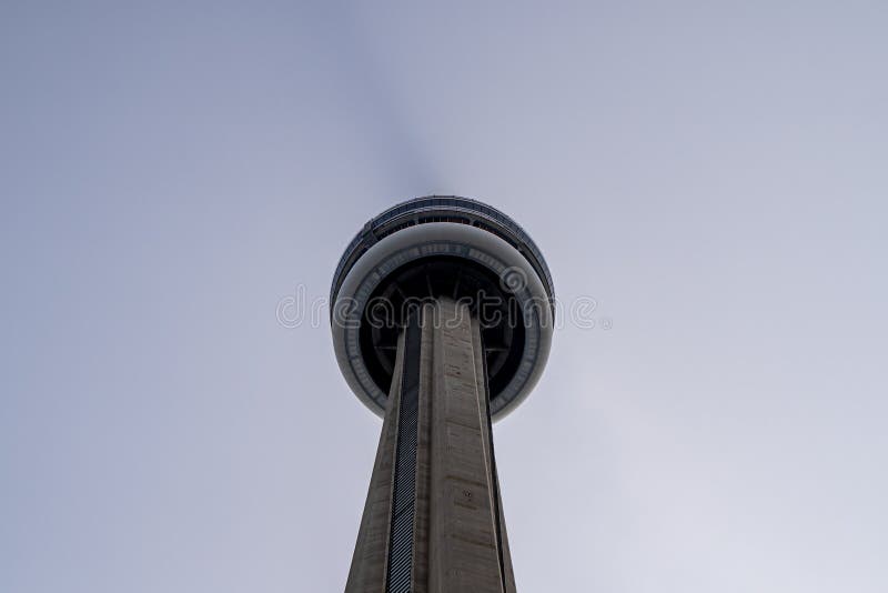Bottom View of the CN Tower in Downtown Toronto Editorial Stock Photo ...
