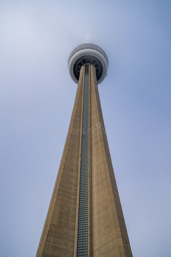 Bottom View of the CN Tower in Downtown Toronto Editorial Photo - Image ...