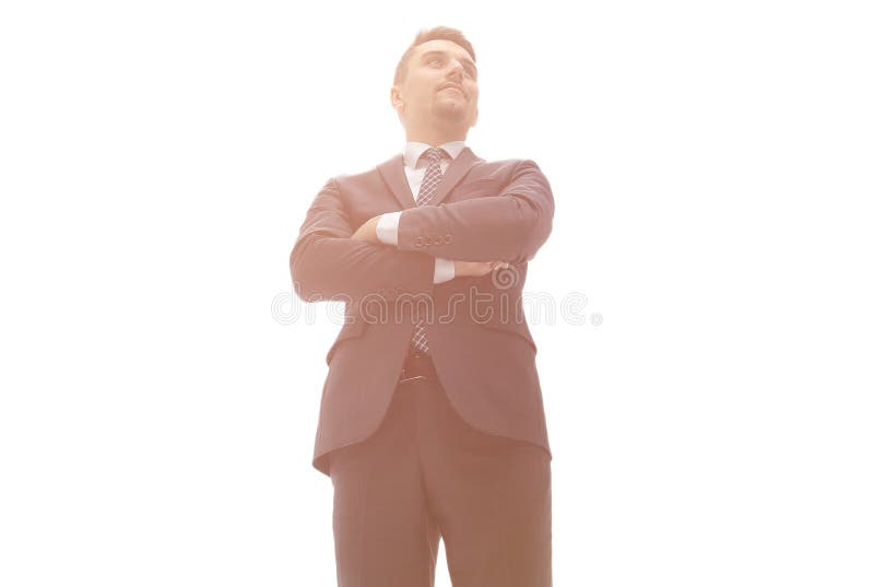 Bottom View. Confident Businessman Stock Image - Image of manager ...