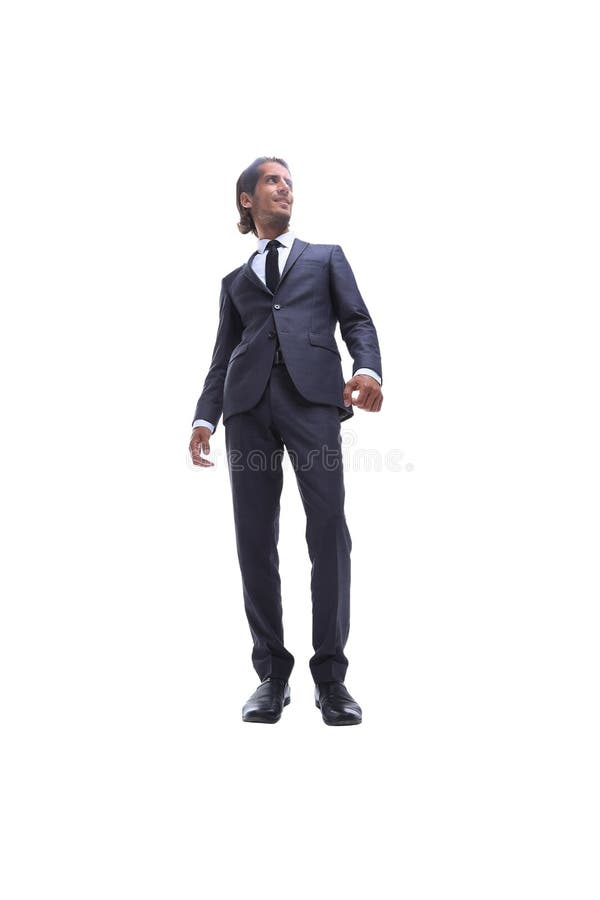 Bottom View.confident Young Businessman Stock Photo - Image of ...