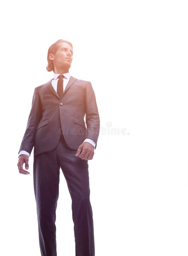 Bottom View.confident Young Businessman Stock Image - Image of ...