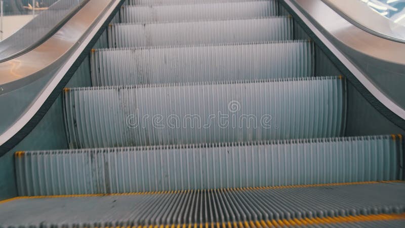 Steps of a Moving Escalator Stock Video - Video of staircase, ascend ...