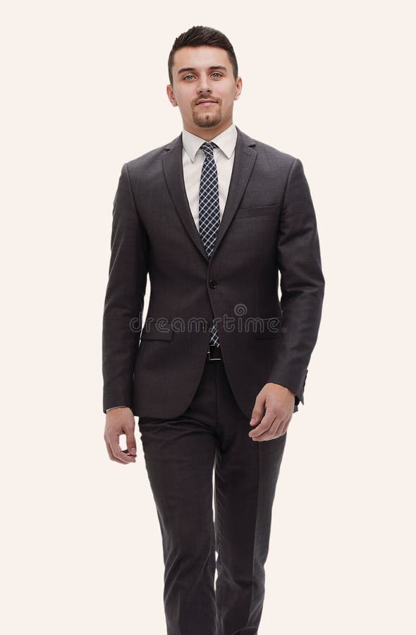 Bottom View.Executive Businessman Goes Forward Stock Image - Image of ...