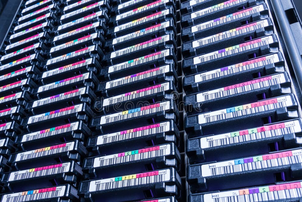 Bottom View of Hard Disk Cluster Inside a Rack - Data Storage Co Stock ...