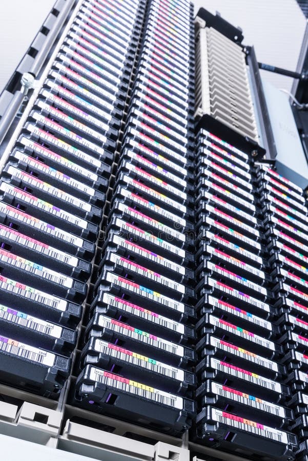 Bottom View of Hard Disk Cluster Inside a Rack - Data Storage Co Stock ...