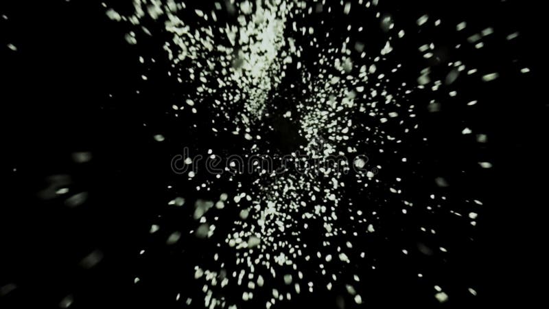 Bottom View Isolated Slow Motion Macro Shooting Capturing Lots of ...