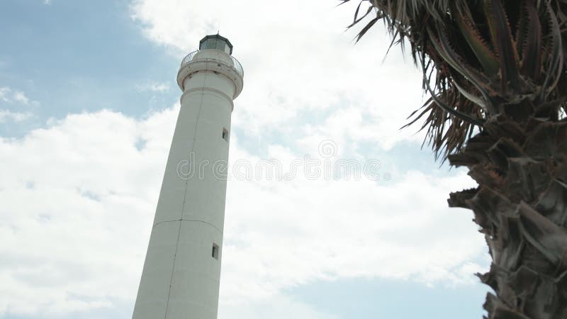 Lighthouse Tower Under Cloudy Sky Stock Footage - Video of architecture ...