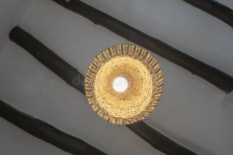 Bottom View of Modern Ceiling Light. Lighting Decoration Concept Stock ...