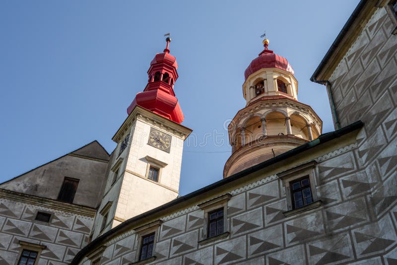 Bottom View of Nachod Castle in Czech Republic Stock Image - Image of ...