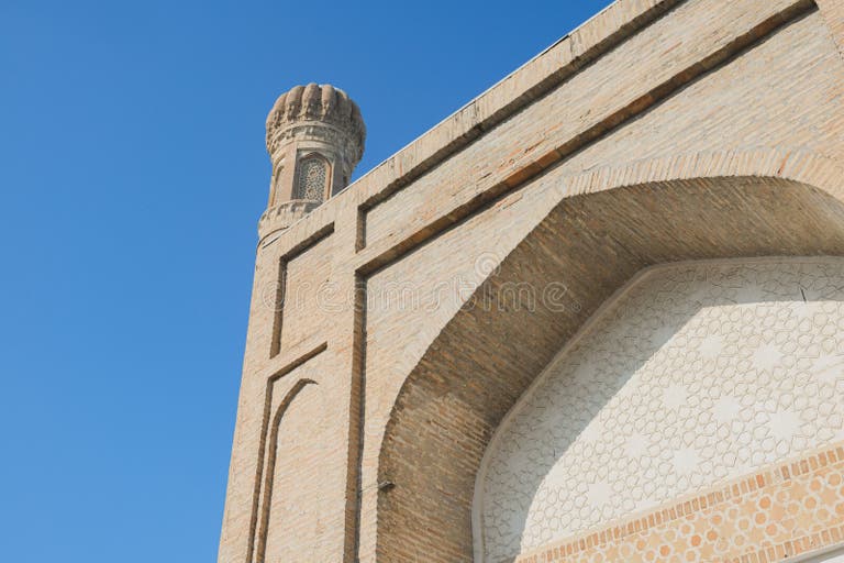 Bottom View of an Old Building with Oriental Motifs Stock Image - Image ...