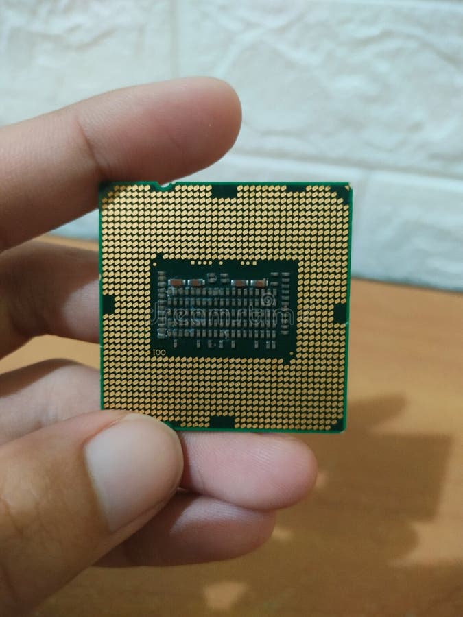 Bottom view processor chip stock image. Image of processor - 257091875