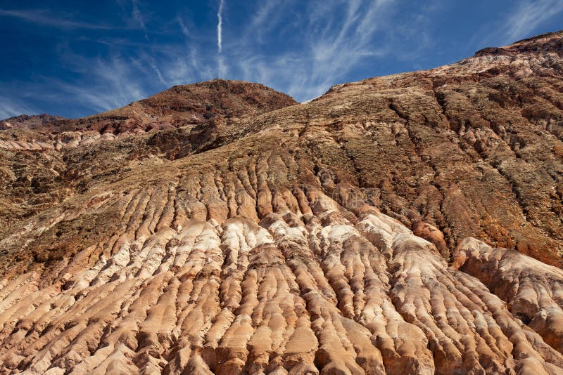 Bottom View of a Rocky Red Cliff Stock Image - Image of formation ...