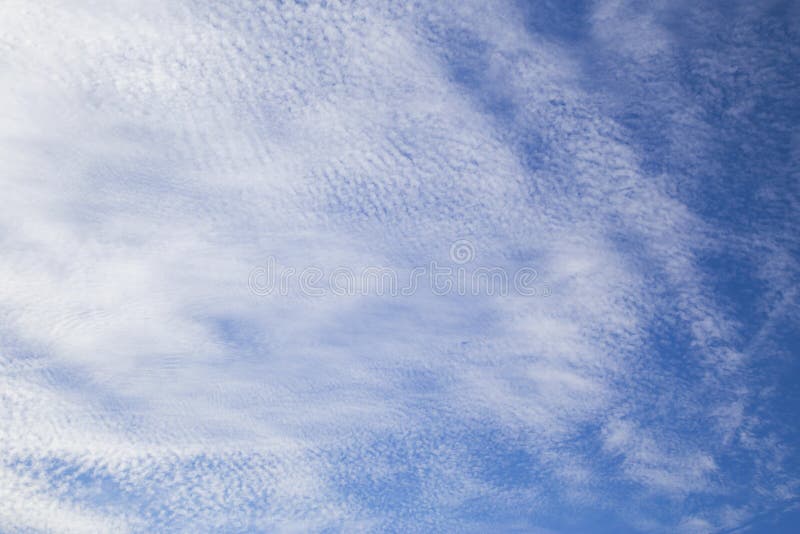 Bottom View of the Sky with Cirrus Clouds. Stock Photo - Image of open ...