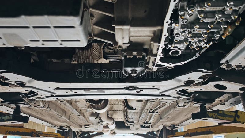 Bottom View of the Underbody of a Car Stock Footage - Video of bottom ...