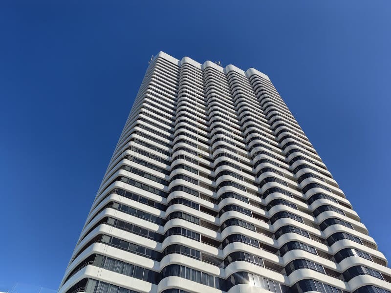 White skyscraper stock photo. Image of danubeisland - 118832488