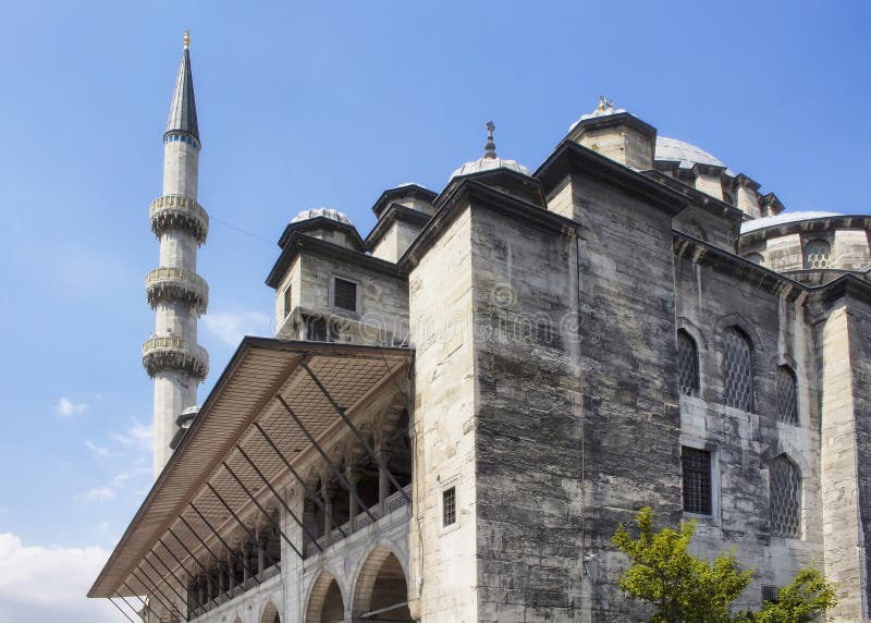 Bottom view of Yeni mosque stock photo. Image of building - 71645866