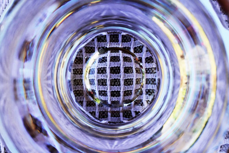 Bottom of Water Filled Glass Stock Photo - Image of clear, light: 107378650