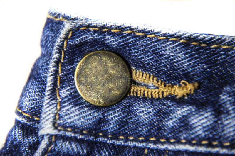Bottone Del Gancio Dei Jeans Per La Vita Immagine Stock - Immagine di ...