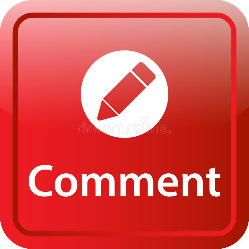 Bottone Di Web Dell'icona Di Commento Illustrazione di Stock ...