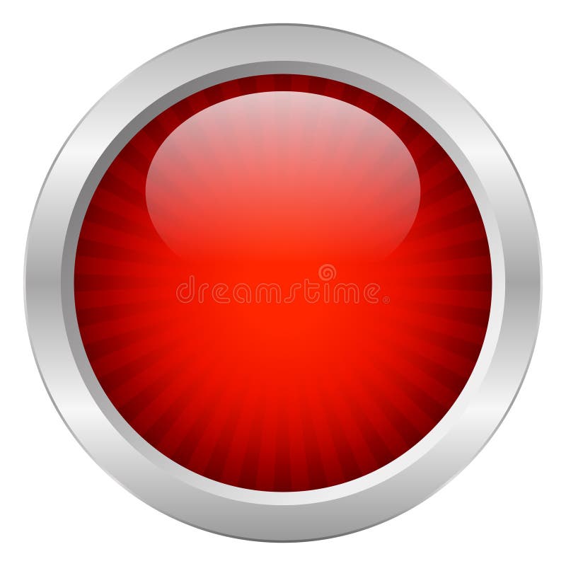 Bottone rosso di vettore illustrazione vettoriale. Illustrazione di ...