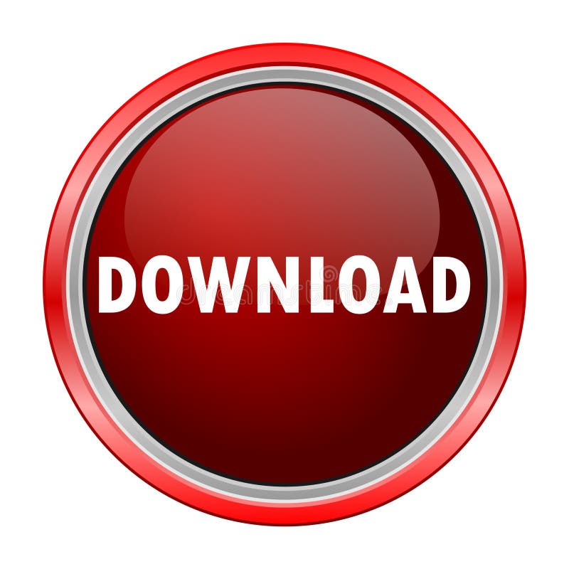Bottone Rotondo Rosso Lucido Di Download Illustrazione Di Vettore ...
