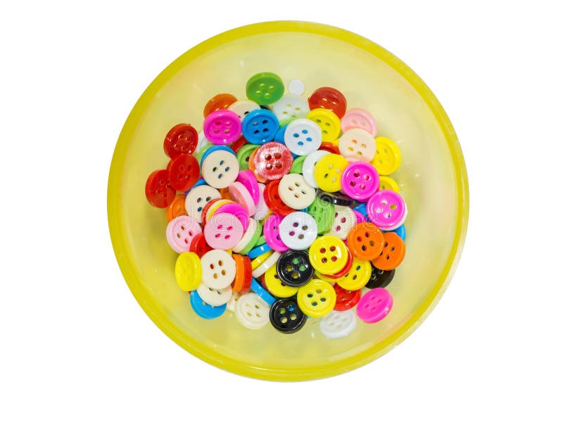 Colorful Bottons for Sale at a Market Stall Stock Photo - Image of ...