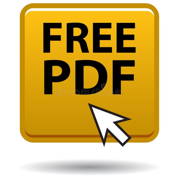 Botón Cuadrado De Oro Del Icono Del Web Del Pdf Ilustración del Vector - Ilustración de tecleo ...