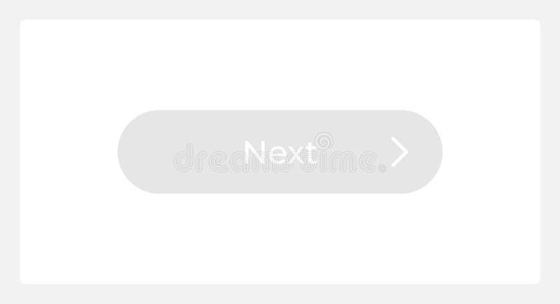 Botón De Movimiento Siguiente Inactivo Plantilla De Elemento Ui ...