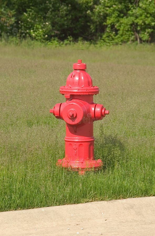 Bouche d'incendie rouge photo stock. Image du incendie, boyau - 4514