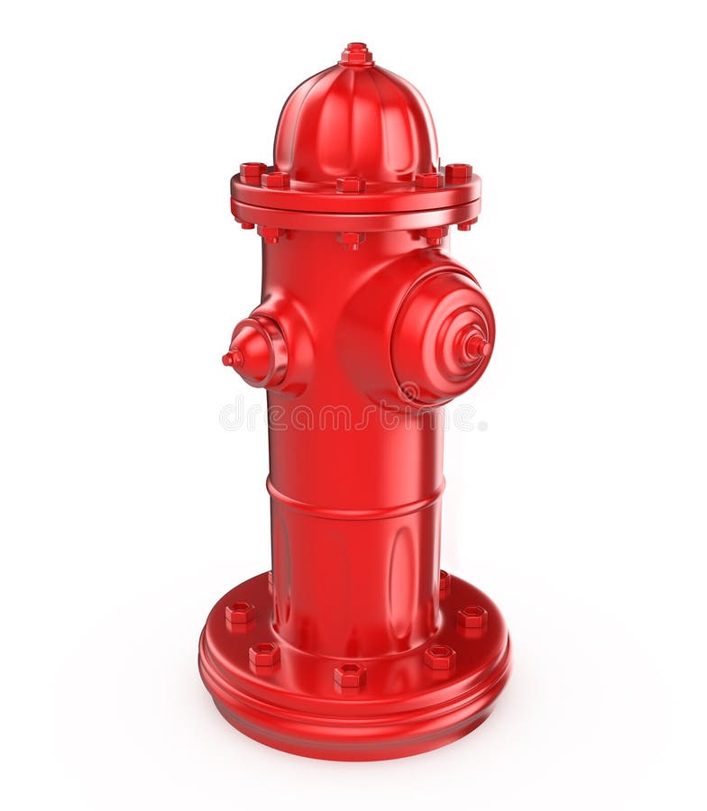 Bouche d'incendie rouge illustration stock. Illustration du incendie ...