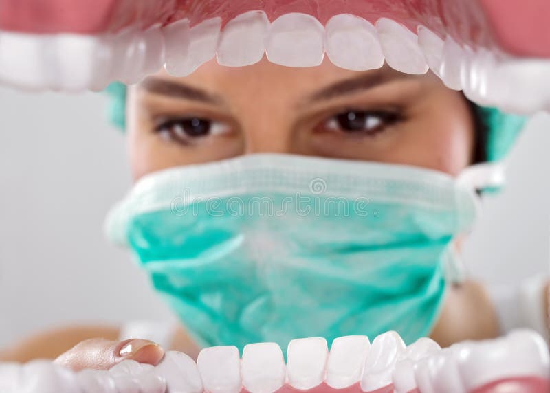 Ouvrez La Bouche Avec Les Dents Parfaites Avec Photo stock - Image du ...