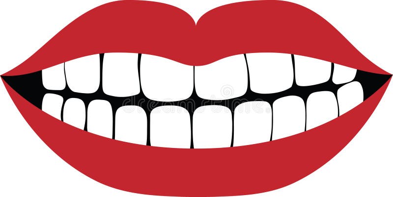 Bouche de sourire illustration stock. Illustration du grimace - 43242668