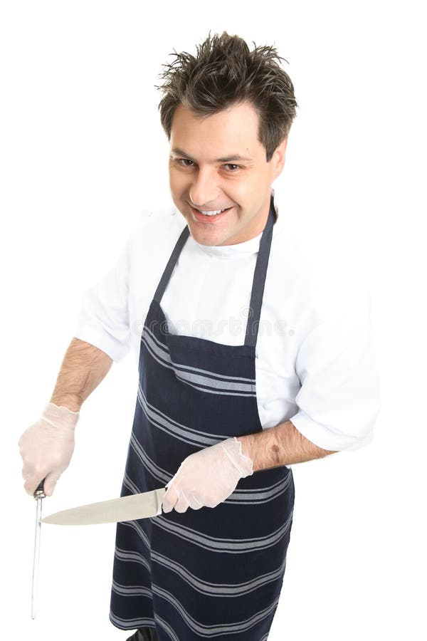 Chef de boucher photo stock. Image du adulte, masculin - 34643962