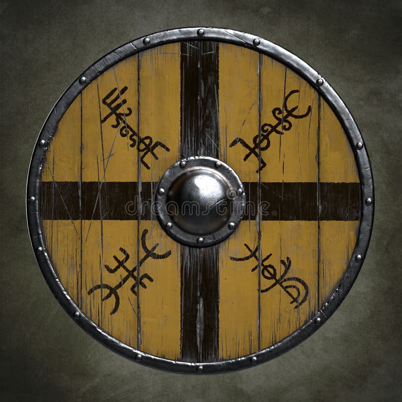 Bouclier illustration stock. Illustration of wooden - 237351889