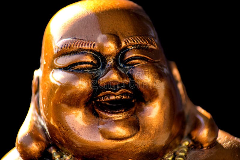 Rires de Bouddha photo stock. Image du cuivre, chinois - 50833124
