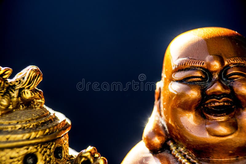 Rires de Bouddha photo stock. Image du cuivre, chinois - 50833124