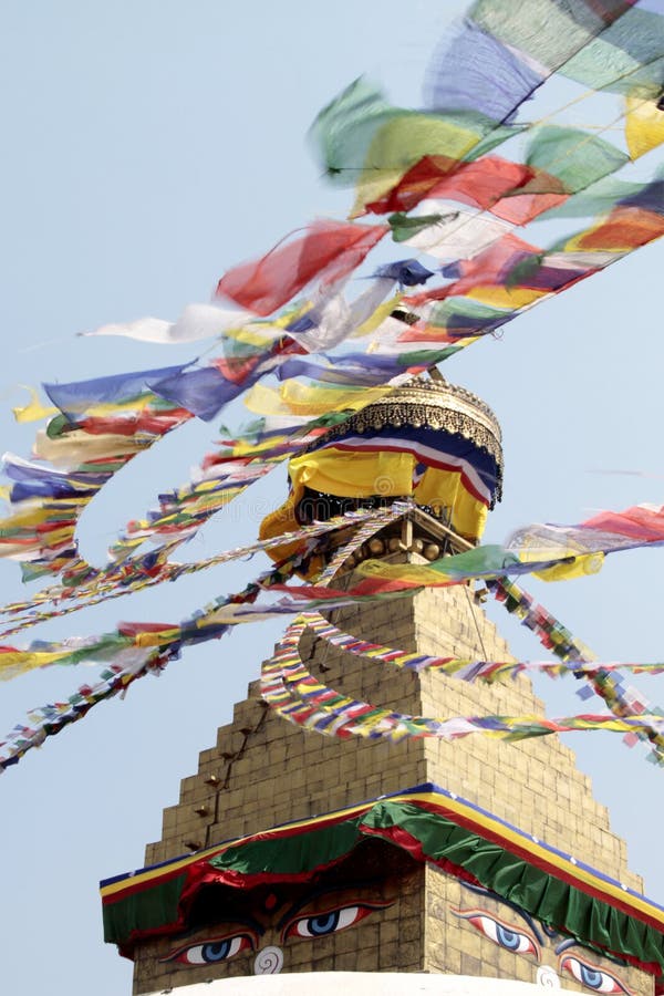 Boudha, stock photo. Image of platform, blue, khasti - 24558636