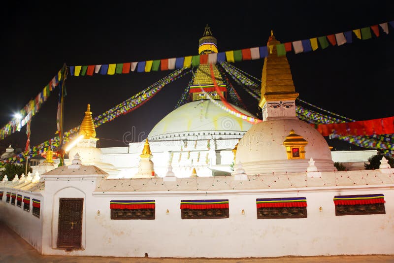 Boudha or Bodhnath Stupa - Kathmandu - Nepal Stock Photo - Image of ...
