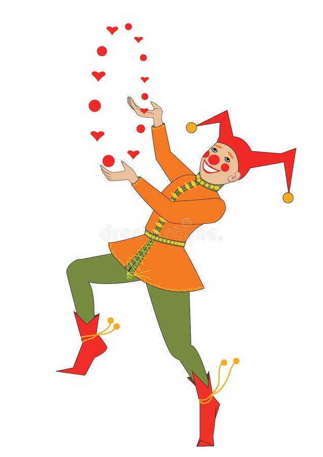 Bouffon illustration de vecteur. Illustration du bille - 4069877