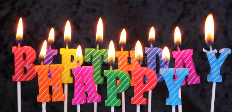 Bougies d'anniversaire photo stock. Image du bleu, flamme - 10682226