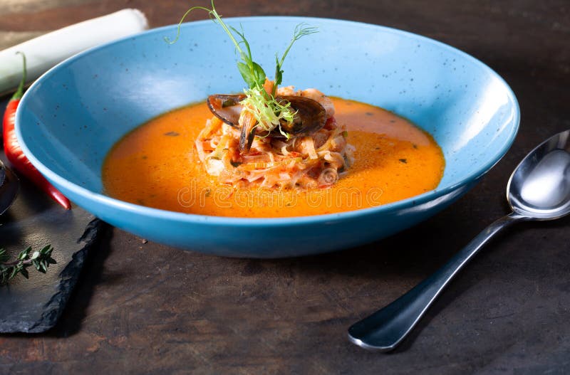 Bouillabaisse, Fish Soup from Marseille Stock Image - Image of classic ...