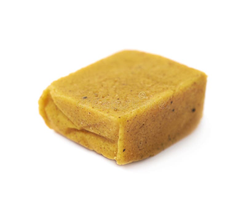 Bouillon (Stock) Cube Isolated on White Background Stock Image - Image ...