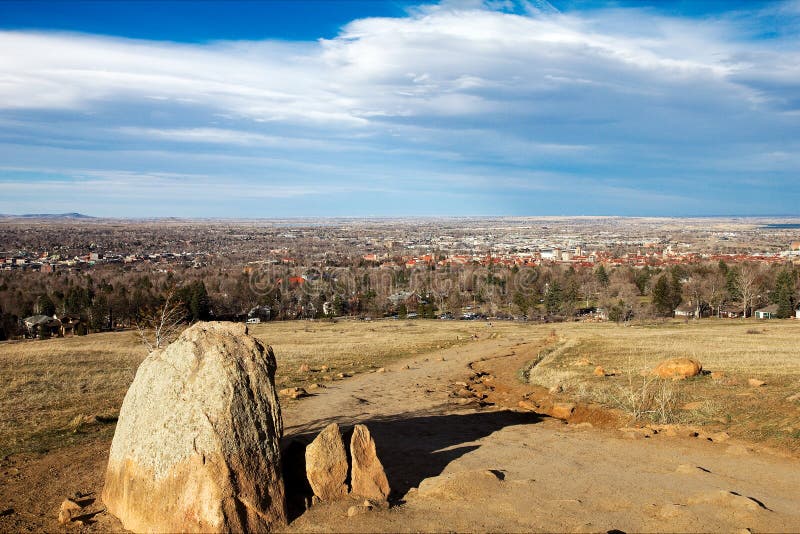 Boulder, colorado stock photo. Image of overview, metro - 45830896