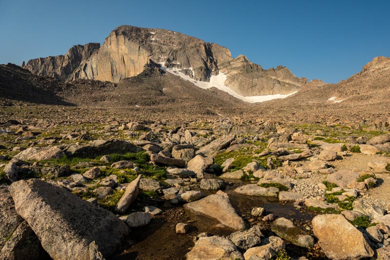 The Boulder Field Below Longs Peak Stock Photo - Image of nature ...