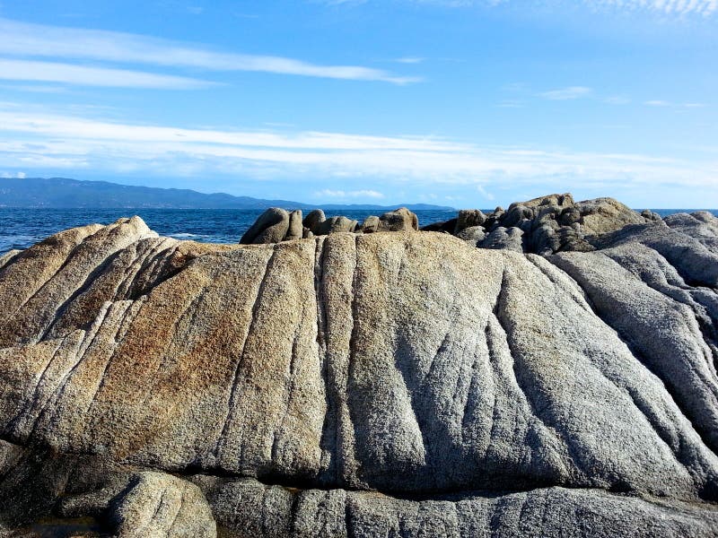 Boulder in Front of the Sea Stock Photo - Image of boulder, travel ...