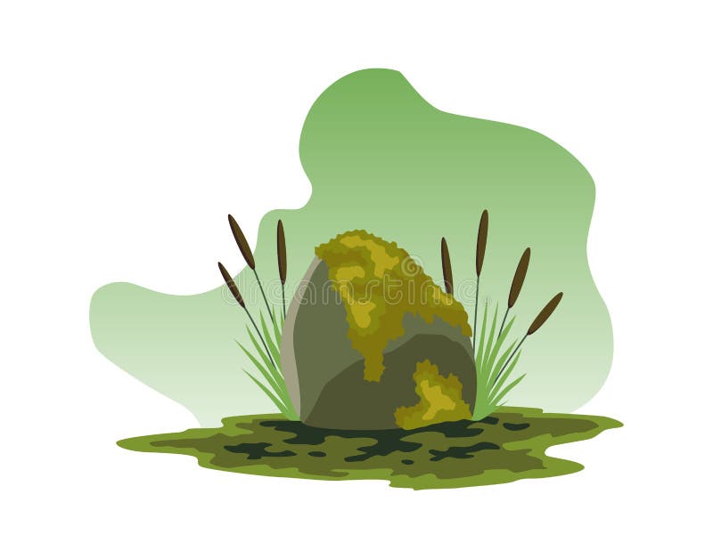 Boulder Rock Stone. Debris of the Mountain Stock Vector - Illustration ...