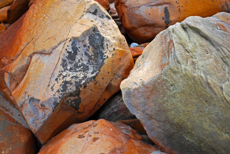 Boulders with corrosion stock photo. Image of detail - 12524136