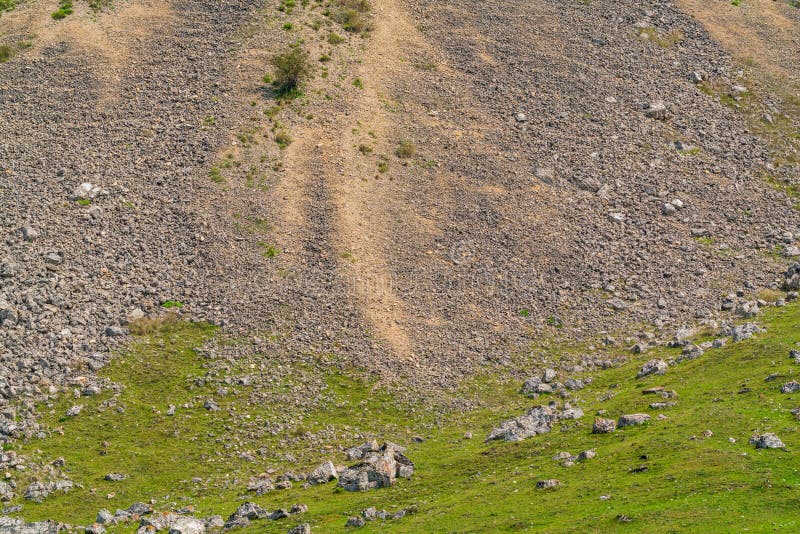 Boulders Falling from the Cliff Stock Photo - Image of falling, boulder ...