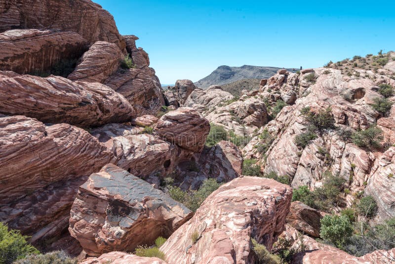 Boulders in Red Rock Canyon Stock Photo - Image of layers, rough: 95078940